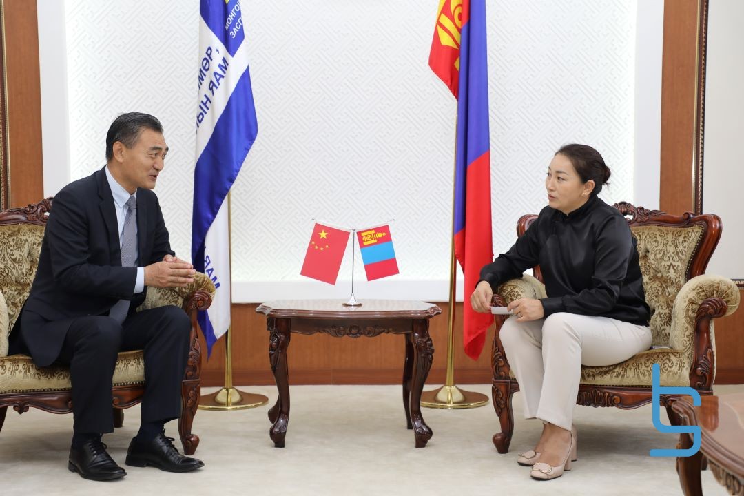 БНХАУ аас Монгол Улсад суугаа Элчин сайд Цай Вэньруйг хүлээн авч уулзлаа